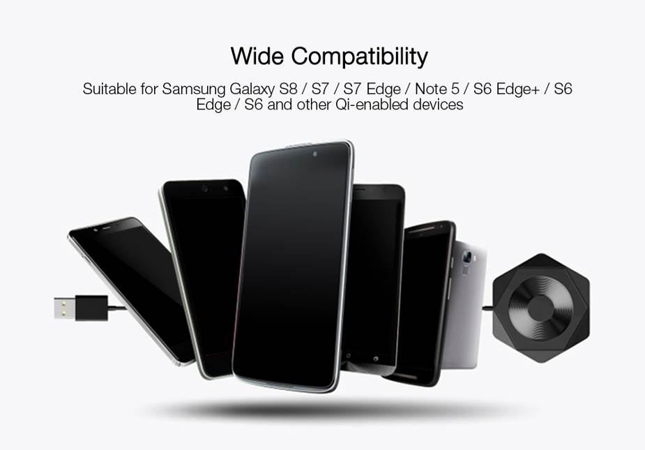 ROMOSS Hexa Wireless Fast Charging Pad Silver